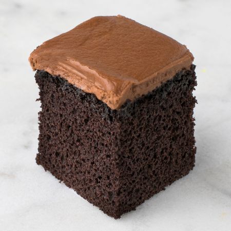 Devil's Food Cake Square with Chocolate Icing